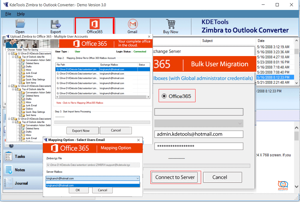 Zimbra to Office 365 Converter to Migrate Zimbra to Office 365