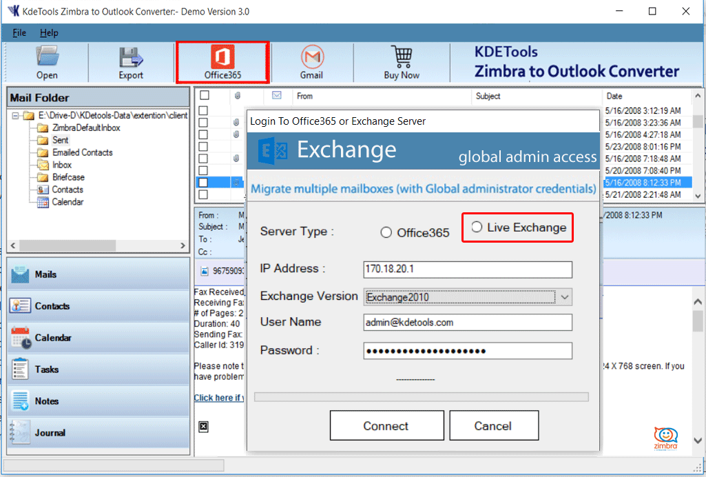Zimbra to Office 365 Converter to Migrate Zimbra to Office 365